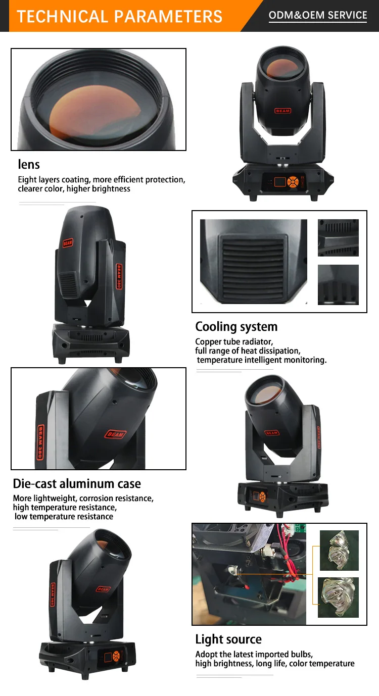 Rtf Sharpy Beam 380w 17r Moving Head Light 20r Dmx512 Led Sharpy Moving ...