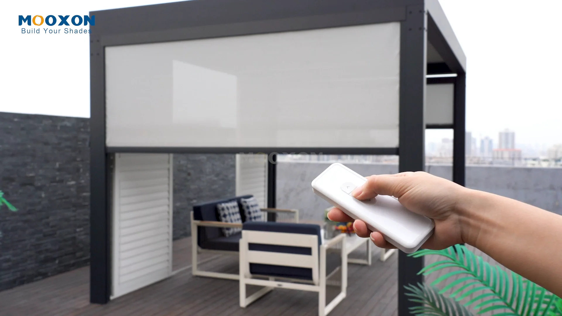 Patio Shade Outdoor Roll Down Sunroof Shades Automatic Shading System ...
