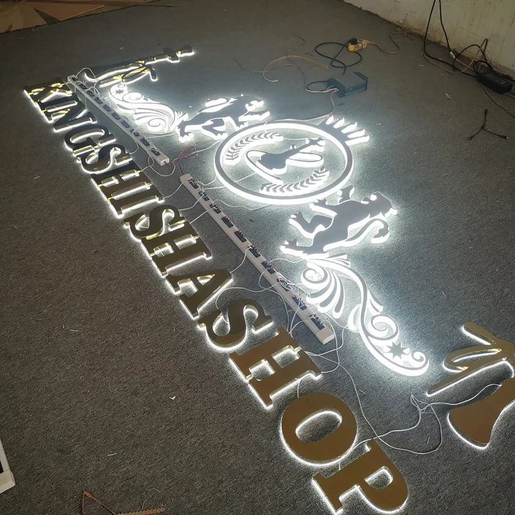 Custom 3d Logo Wall Logo Indoor Office Store Backlit Letter Sign ...