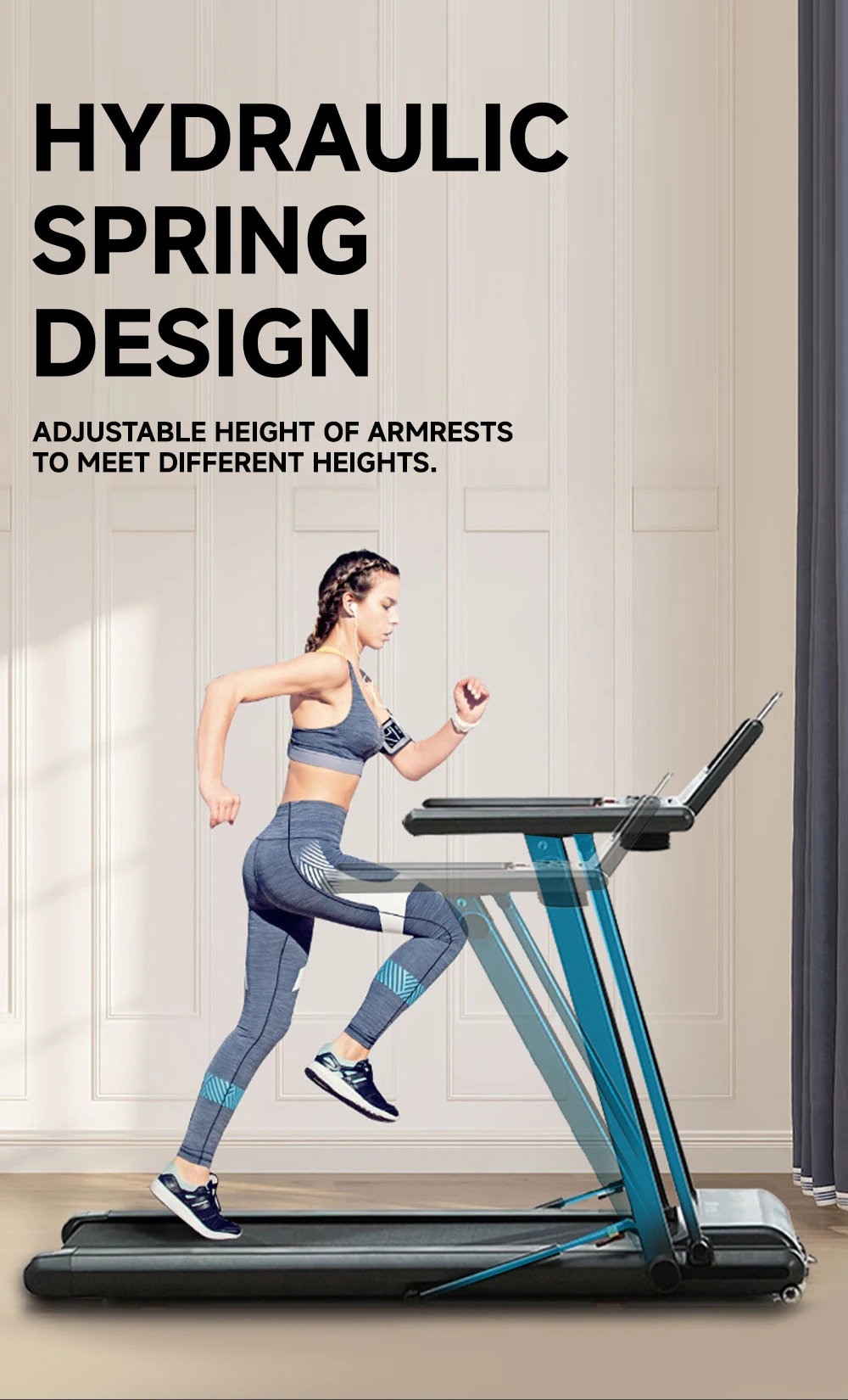 RH New Design Hd Digital Display Home Treadmill Professional Electric ...