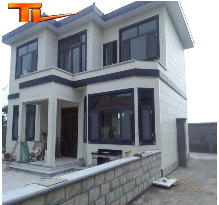 China Standard Light Steel Frame House Prefab Luxury Prefab Villa ...
