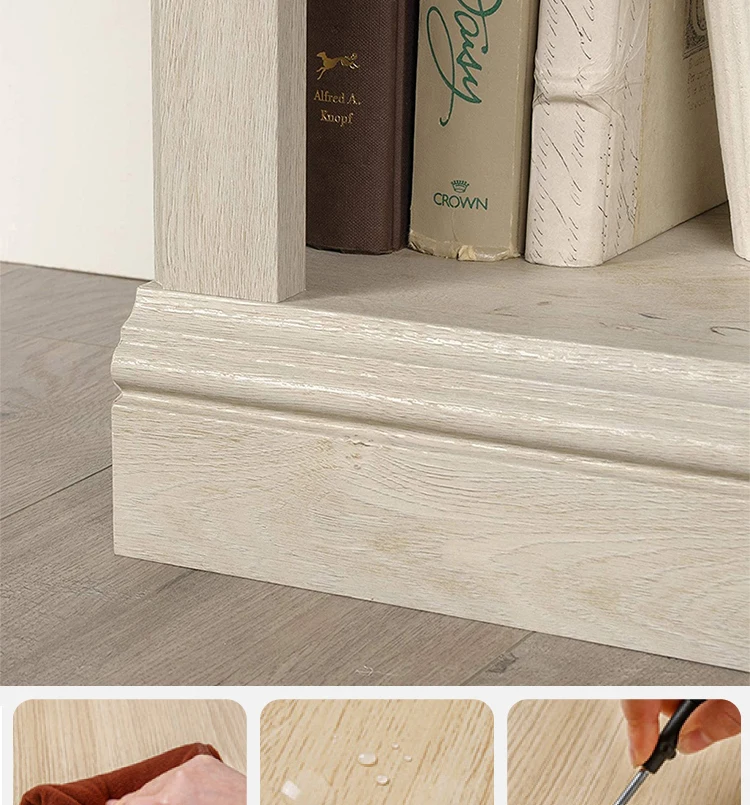 Solid Wood Bookcase Sundry Cabinet Bookshelf Display Large Capacity ...