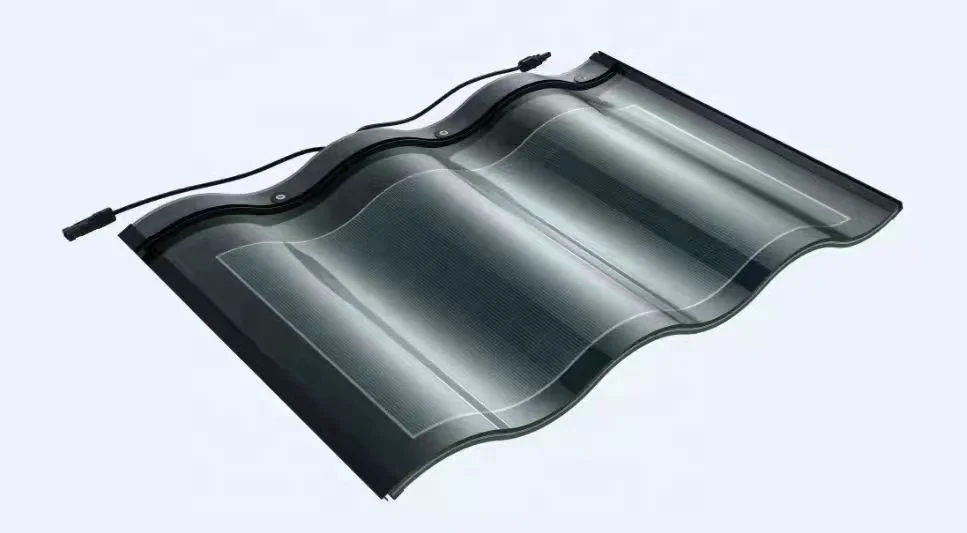 Home Energy Solar Curve Roof Tiles - Black Solar Panels