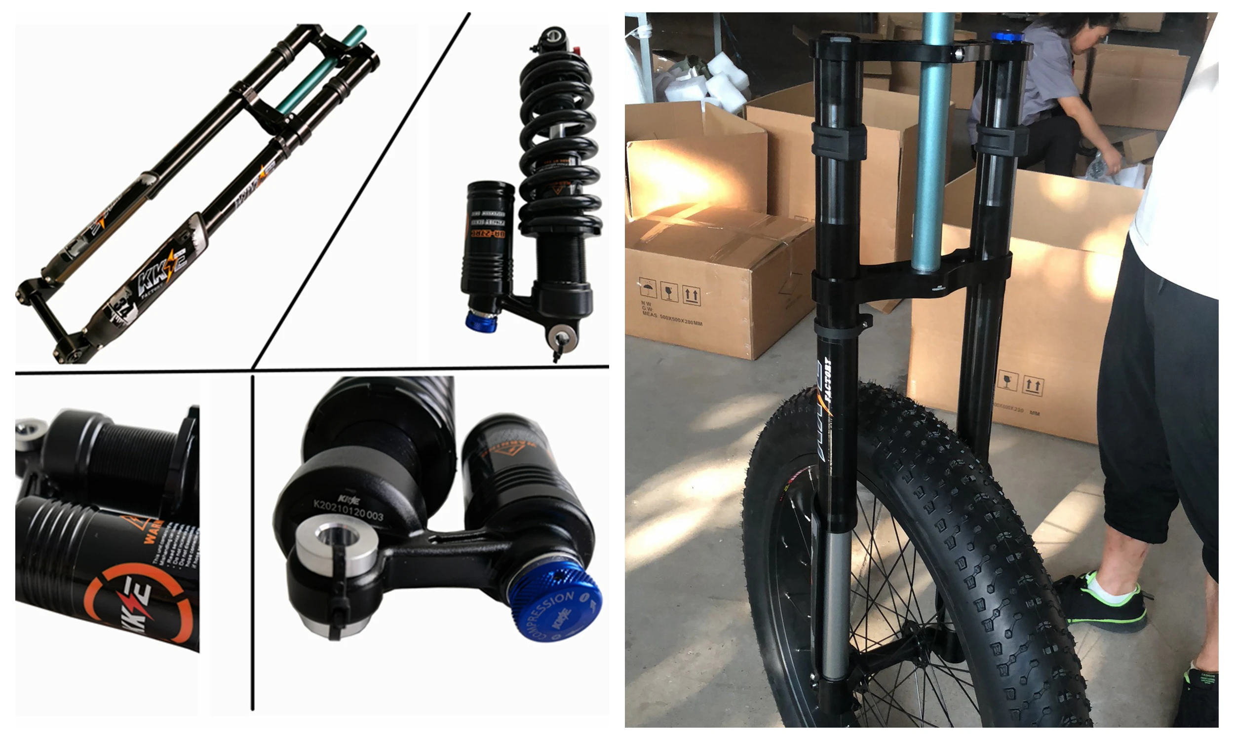 Nbpower Frame with KKE Fork & Shock for Ebike Conversion