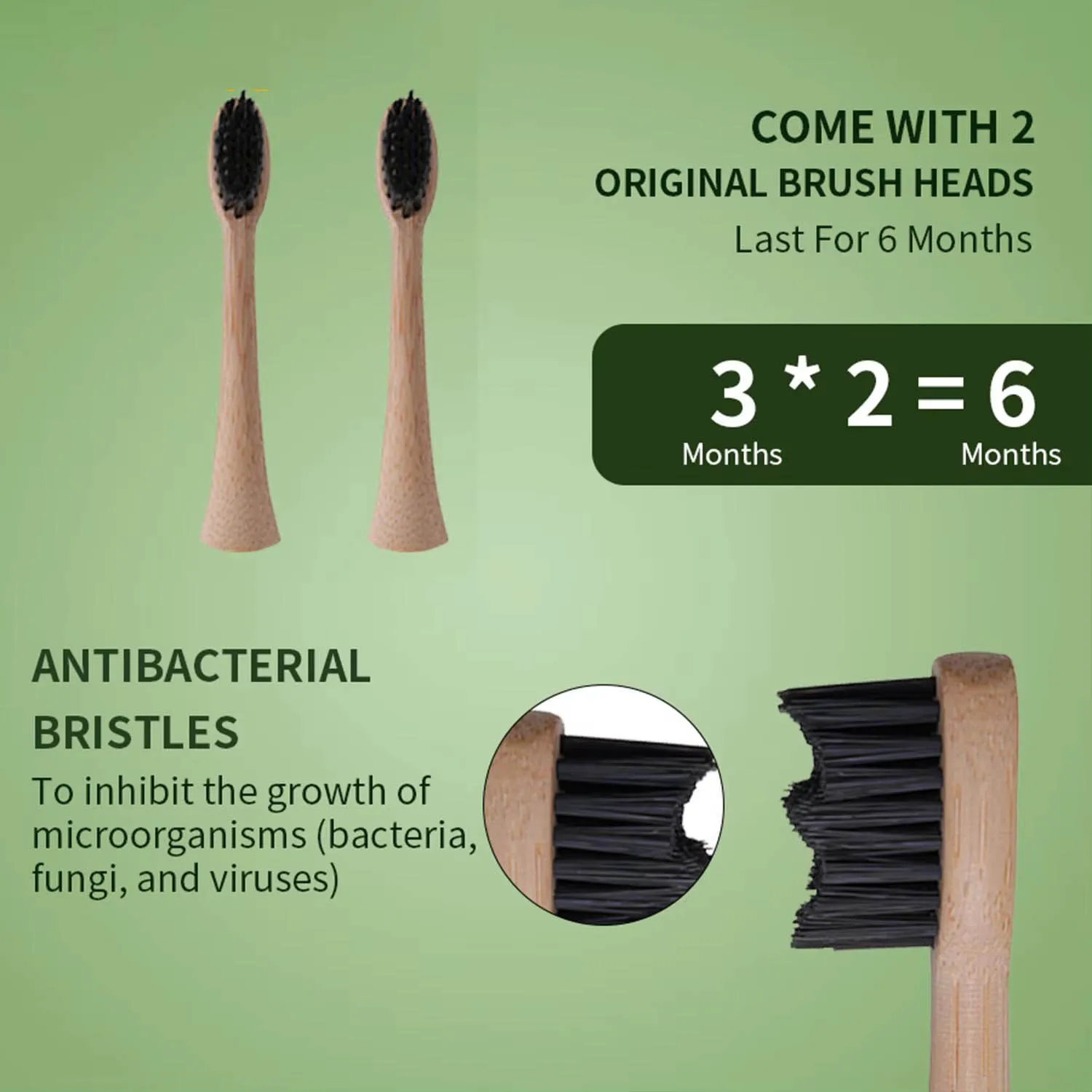 Hot Selling Biodegradable Bamboo Electric Toothbrush Rechargeable Soft ...
