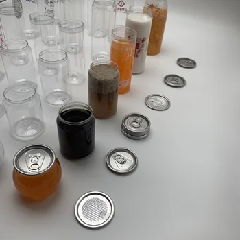 Oem Transparent Plastic Can Soda Drinking Bottle Pet Beverage Cans With ...