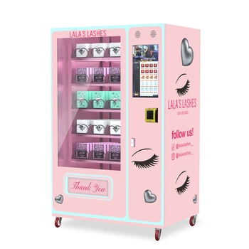 Led Touch Screen Eyelash Vending Pink Lash Vending Machine Beauty Hair ...