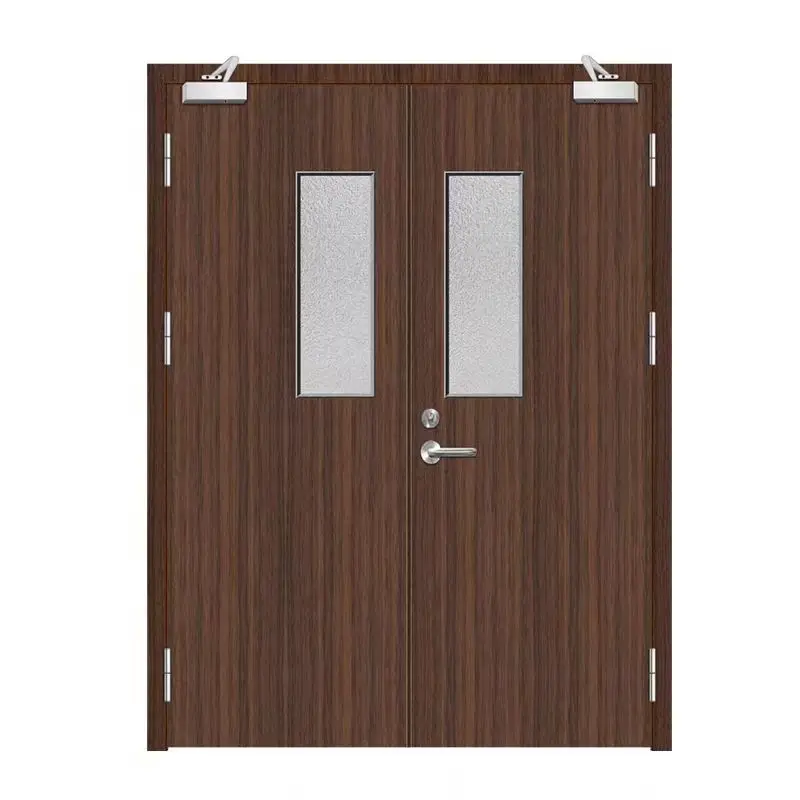 Contemporary Steel Fireproof Door Push And Pull Modern Design With Lock ...