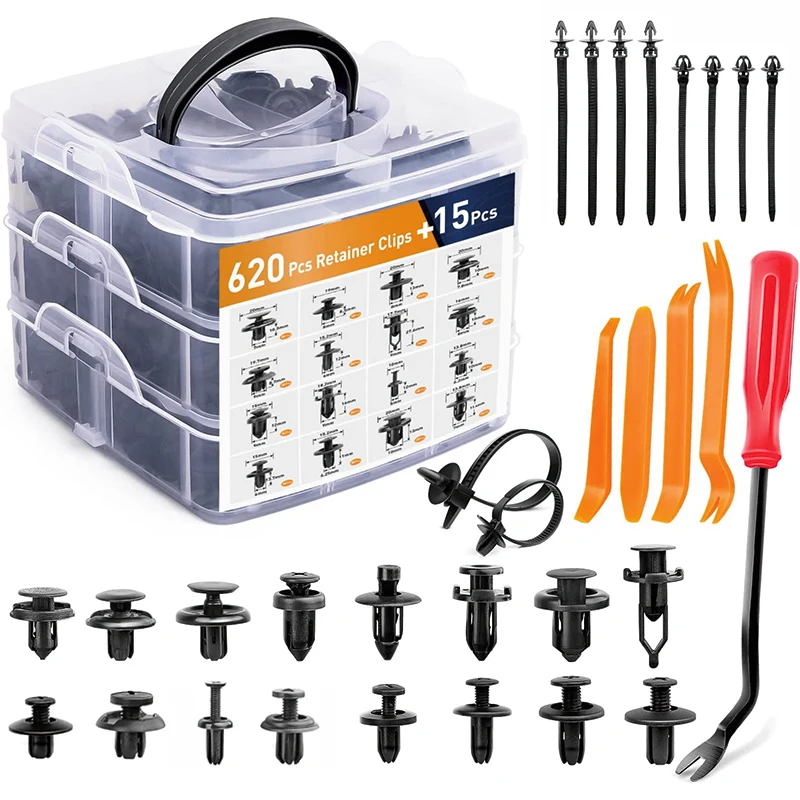 Universal Auto Fasteners Clips and Plastic Car Mats Automotive Door ...