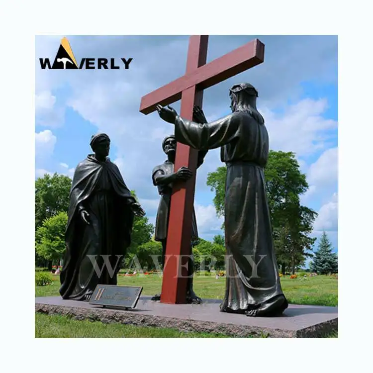 Metal Art Religious Statues Catholic Jesus Crucifix Statue Religious ...