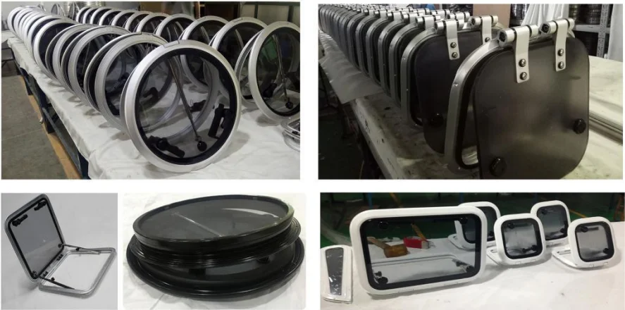 Genuine Marine Window Aluminium Ship Yacht Deck Hatch