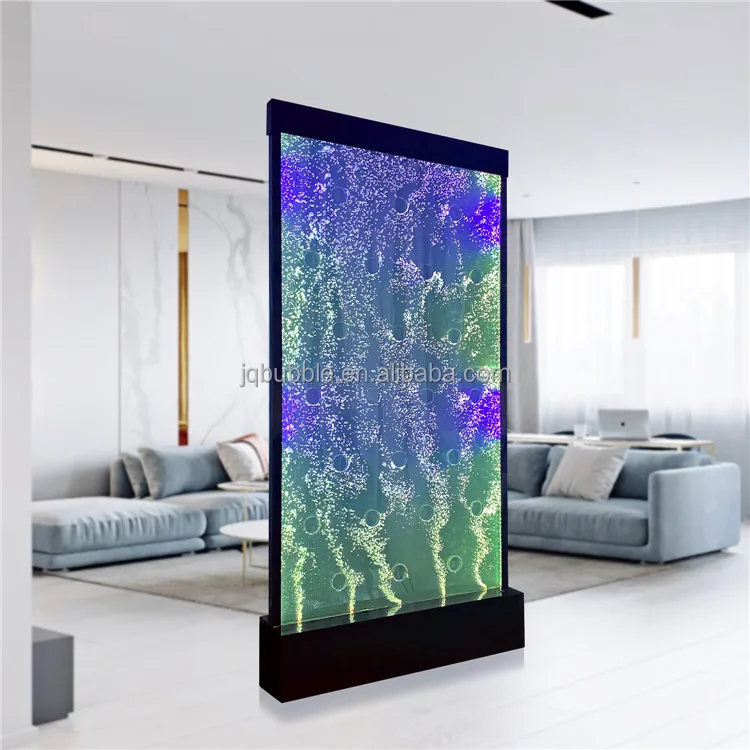 Movable Water Bubble Wall Panel Acrylic Water Feature For Room Divider ...
