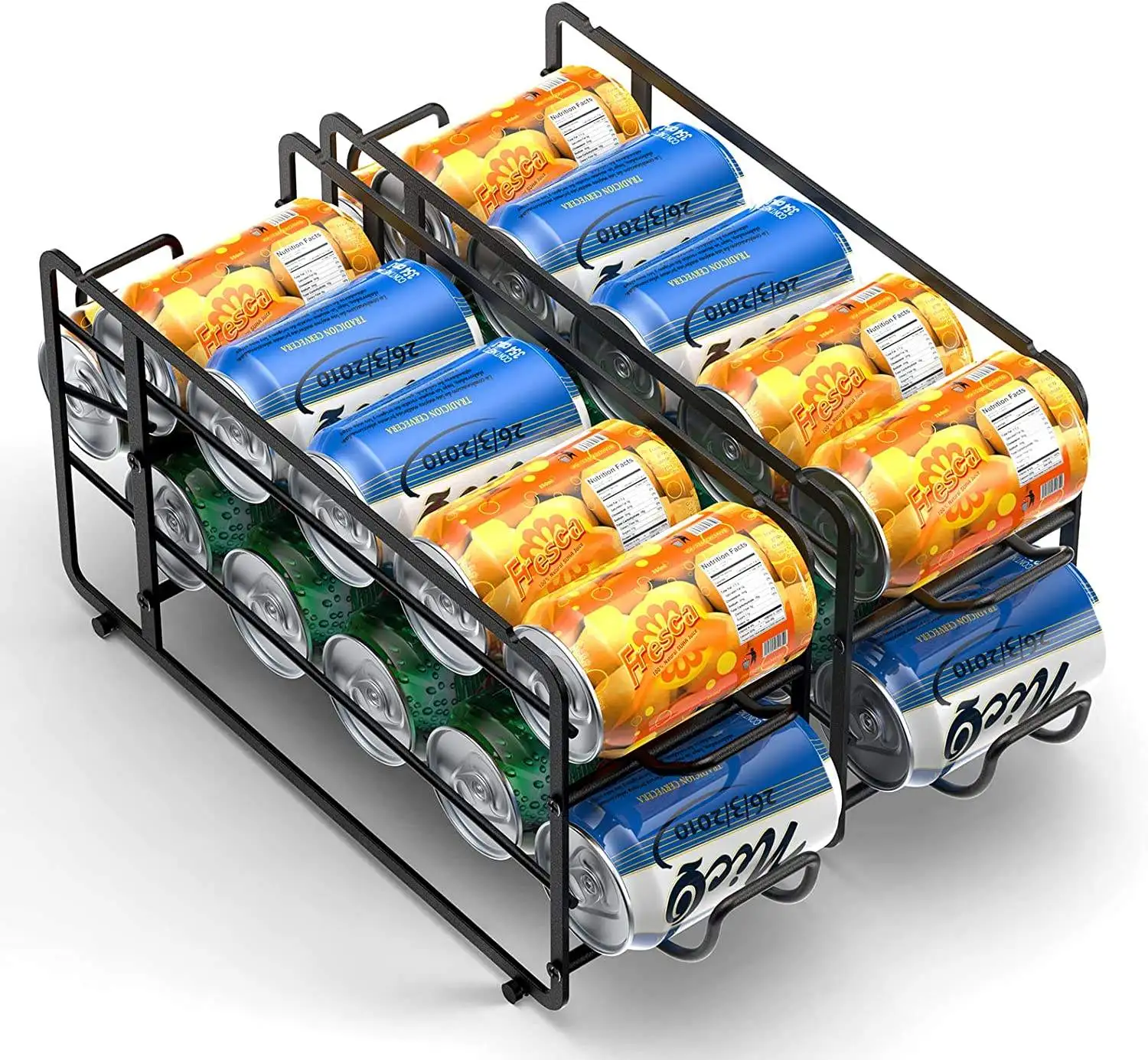 Soda Can Organizer Stackable Beverage Soda Can Dispenser Organizer ...