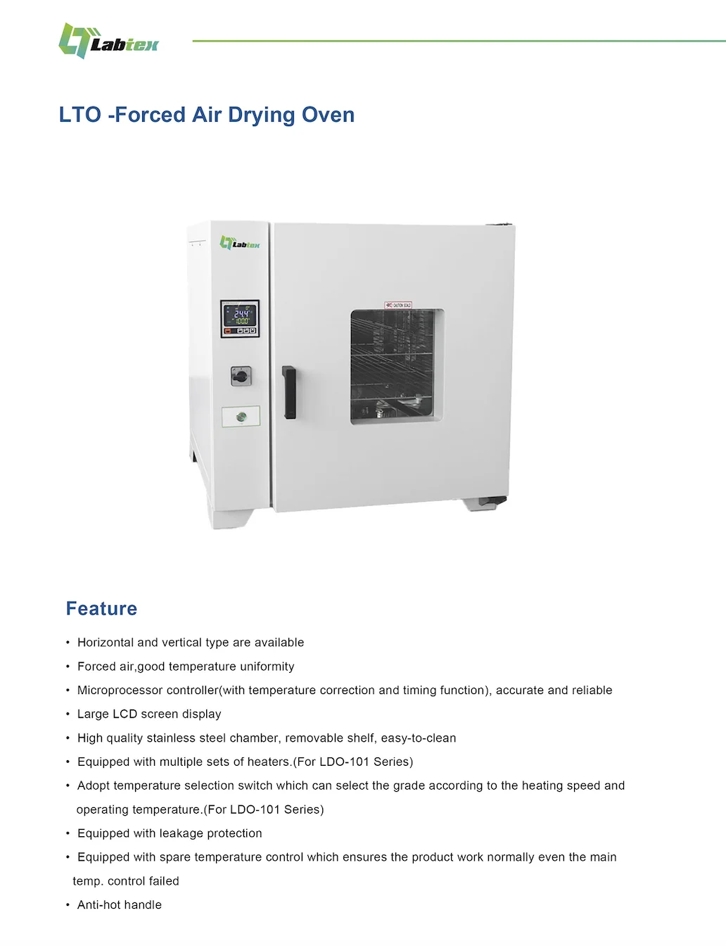 LABTEX 300C Hot Air Drying Oven & Dry Heat Sterilizer OEM | Wholesale