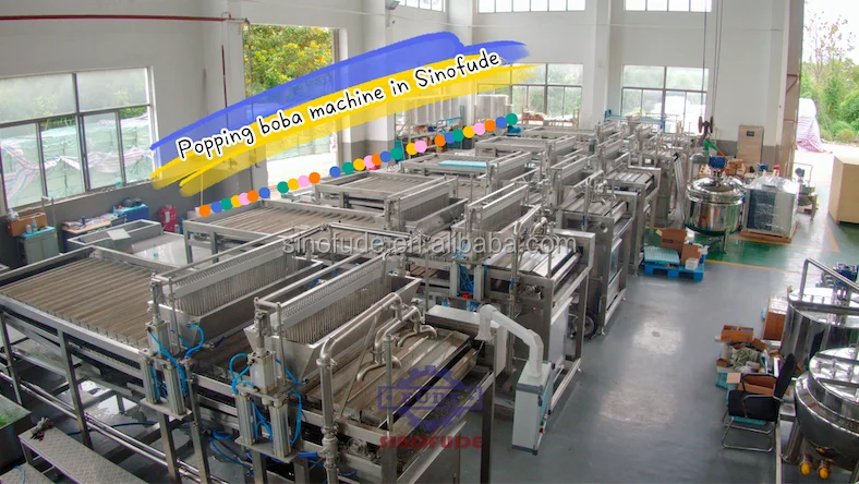 Automatic Agar Crystal Ball Production Line Natural Fruit Popping Boba ...