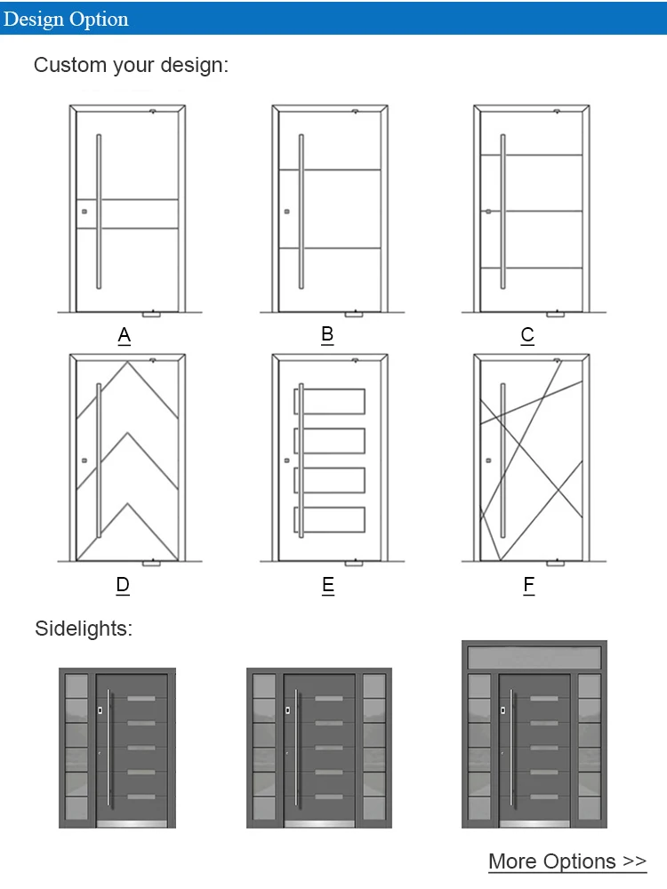 Exterior Main Entrance Doors Custom Modern Stainless Steel Security Front Entry Door Design For ...