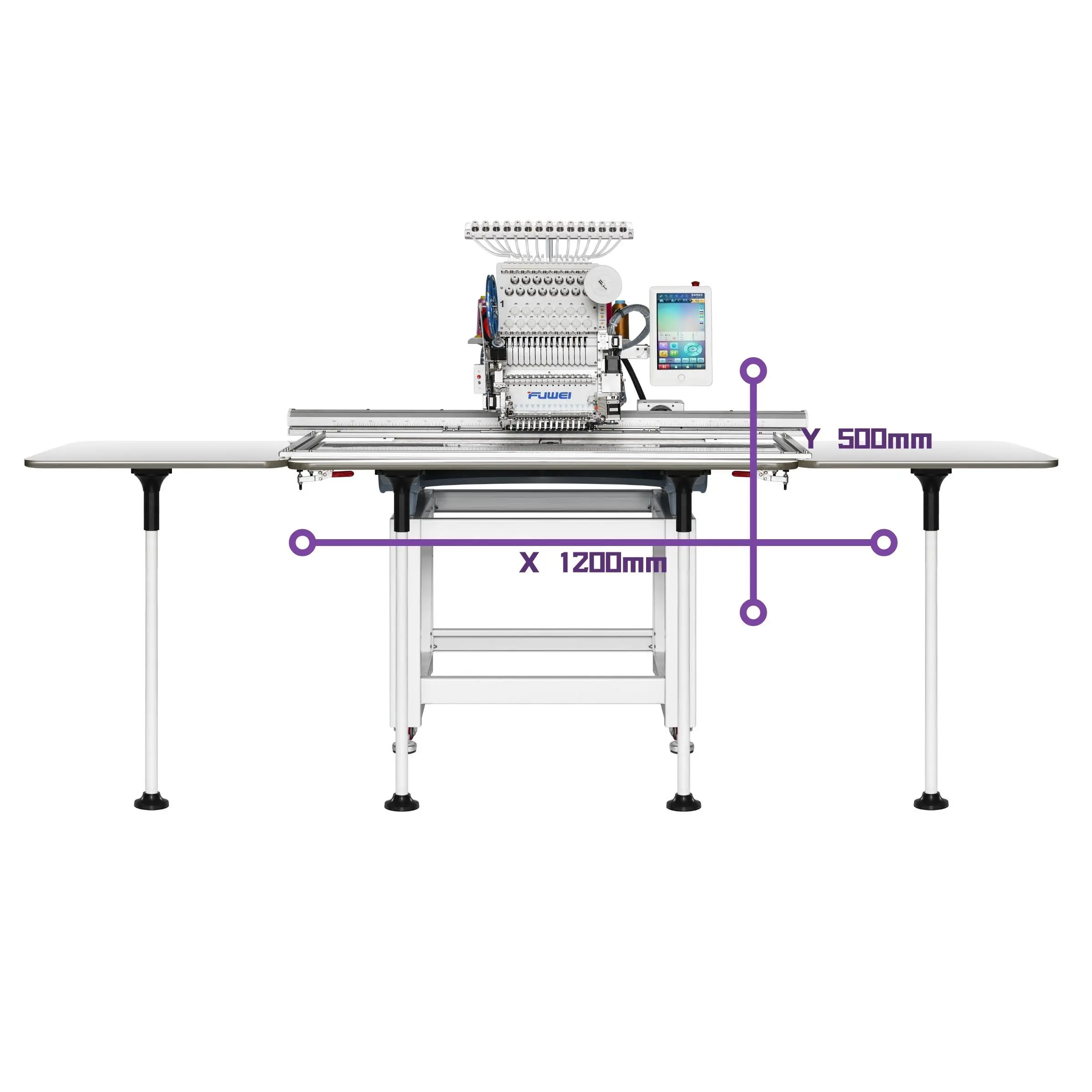 2023 FUWEI Single Head Embroidery Machine - Automatic & Versatile