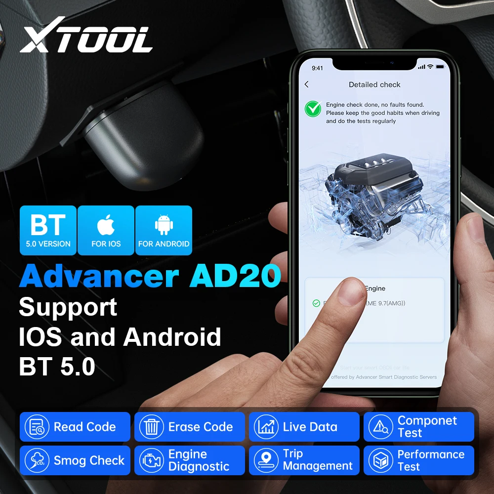 XTOOL Advancer AD20 - Universal Car Engine Diagnostic Tool