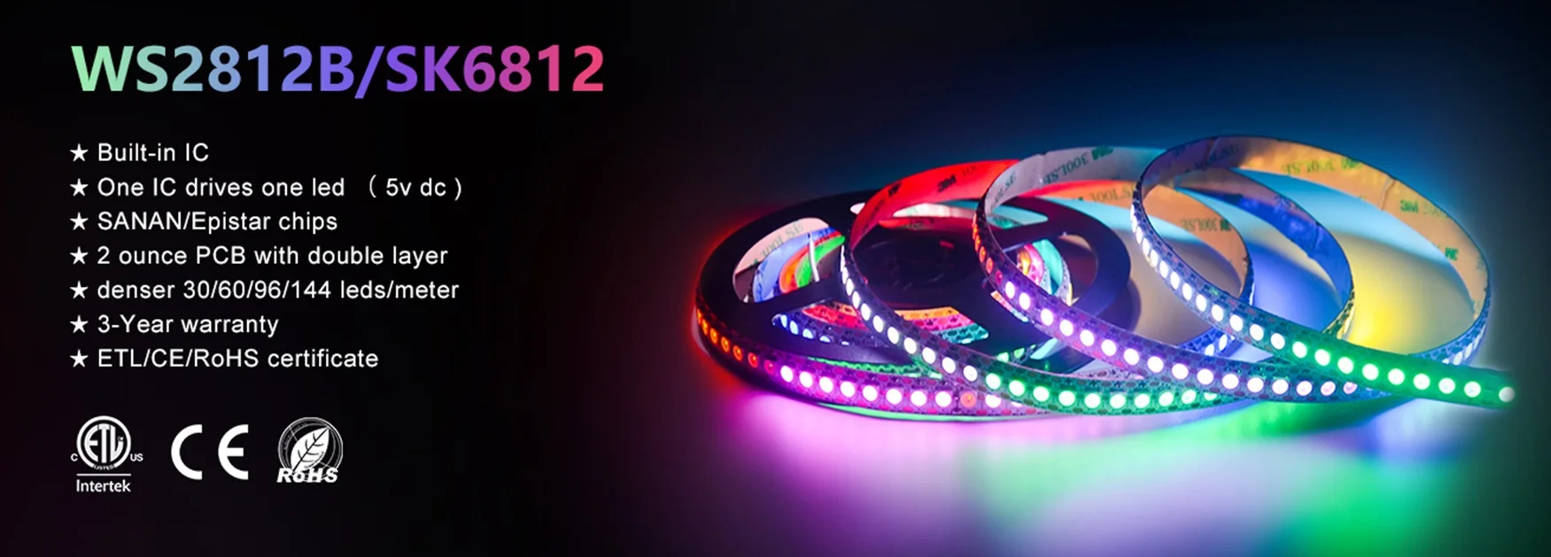 5v 개별 주소 지정 매직 Rgb Led 스트립 Ws2812 Sk6812 5050 60led 96led 144 주도 프로그래밍 ...