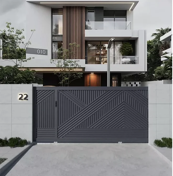 Modern Garden Villa Courtyard Gate With Heavy Duty Structure And ...