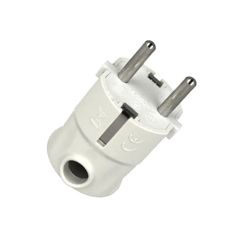 Schuko Plug 16A 250V 3500W 2P+T Side Cable Outlet Multistandard German ...