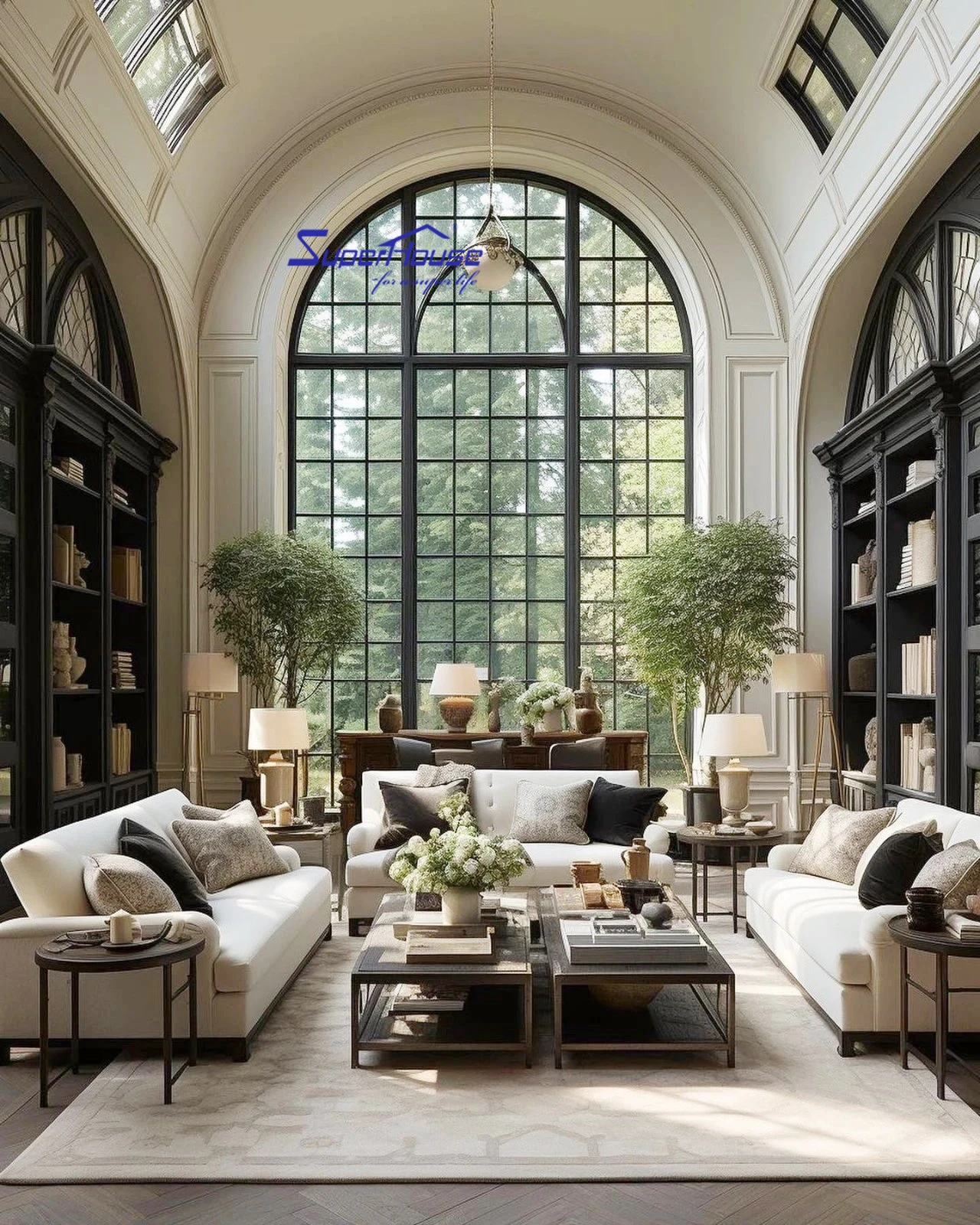 Florida Hurricane Impact Resistant Arch Fixed Big Picture Window Anti ...