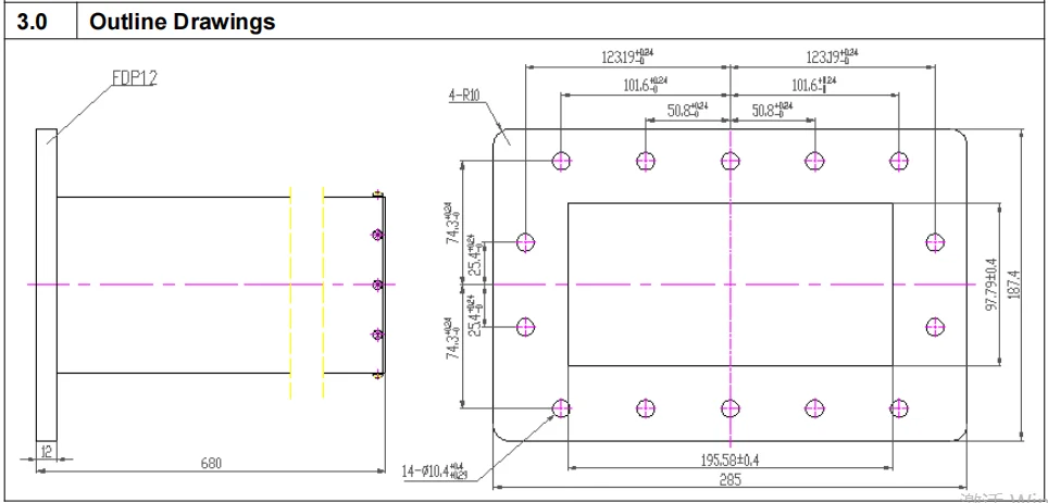 WR770 Waveguide Low Power Termination hot sales terminal device low ...
