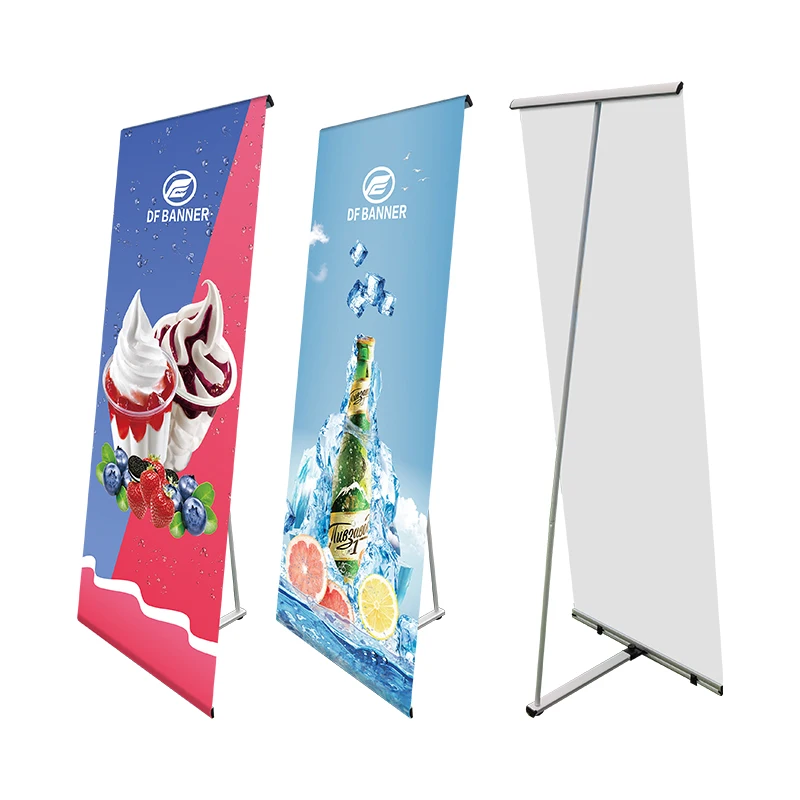 Portable Retractable Stand Banner Custom Printing L Banner Display ...