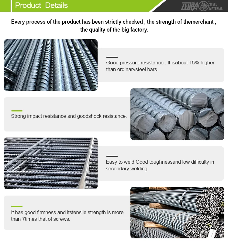 HRB400 400E 500 500E Deformed Steel Bar Building Material China ...