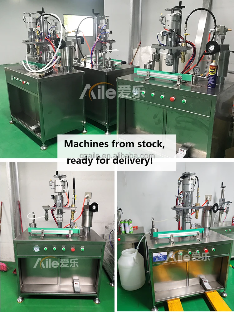 Semi Automatic Aerosol Pressure Gas Filling Machine for LPG DME Cans