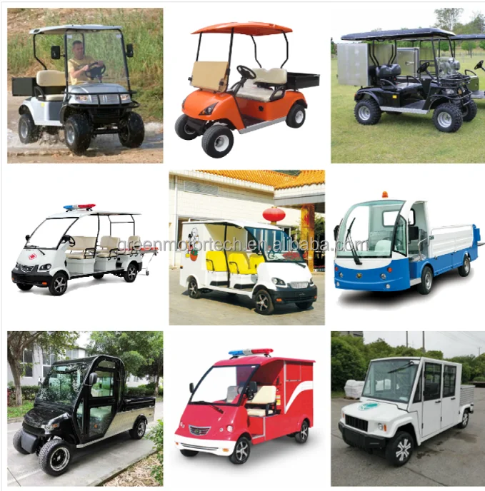 Electric 4 Seats Closed Golf Cart With Air Conditioner Ac System 5kw ...