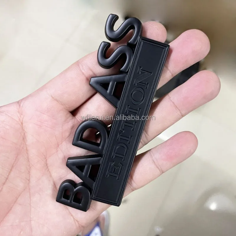 Car 3d Letter Metal Badge Emblem Sticker Body Sticker Personalized Side ...