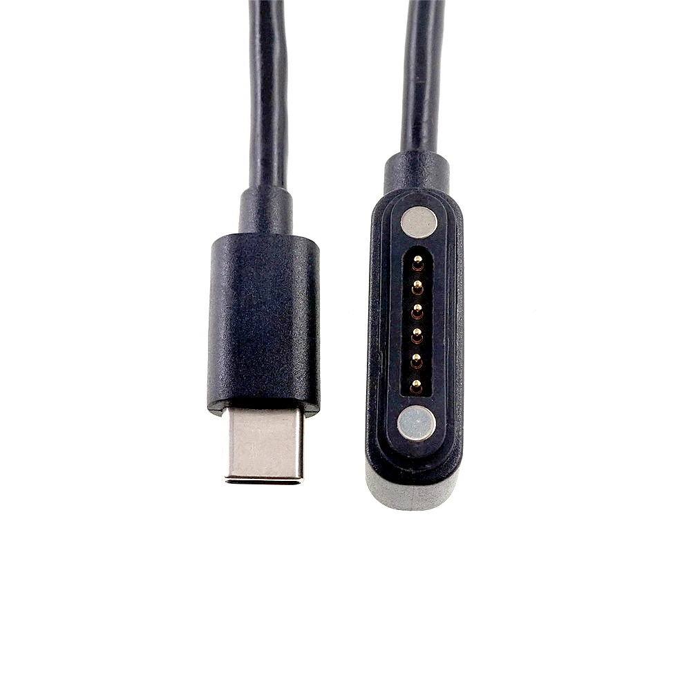 High Current Magnetic Pogo Pin Connector with USB Cable