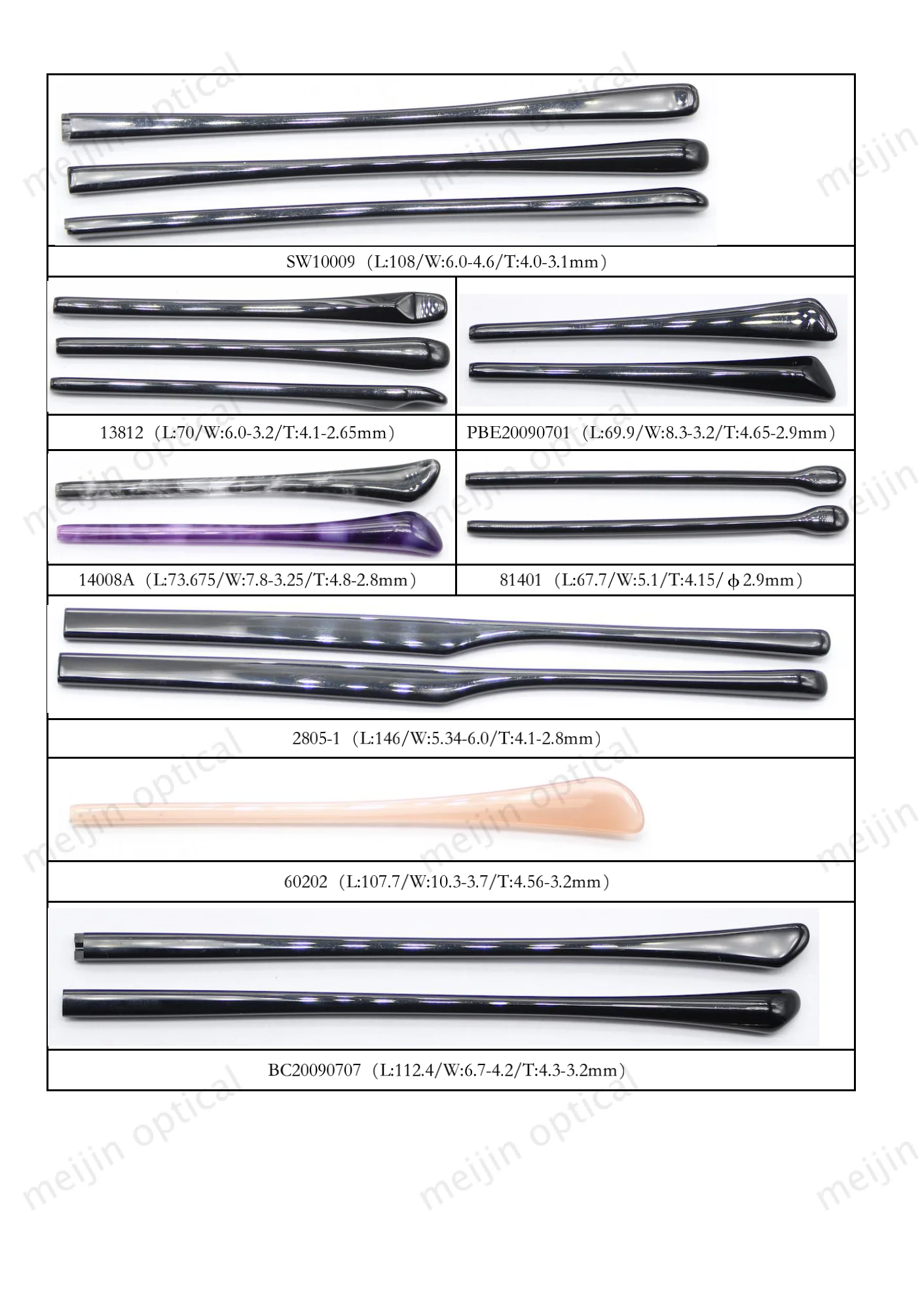 Factory Produces Glasses Accessories Temple Tip Acetatetips And Temple ...