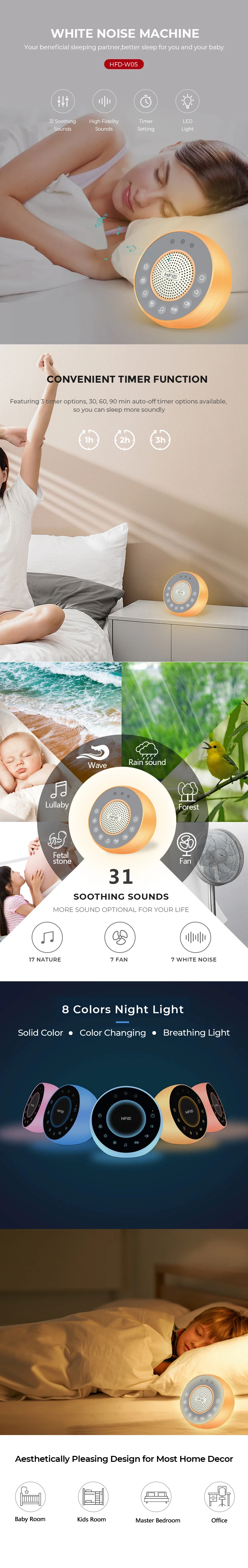 Wholesale 31 Sounds Wooden Like Sleep Therapist Wood White Noise ...