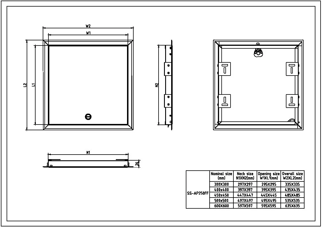 Galvanized Steel Access Panel Oem Inspection Door In Ceiling Iso 9001 ...
