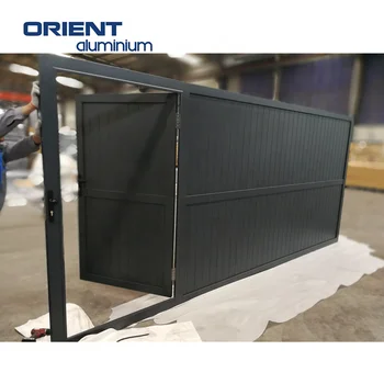 House Aluminium Bifold Type Gate Villa Aluminum Electric Auto Sliding ...