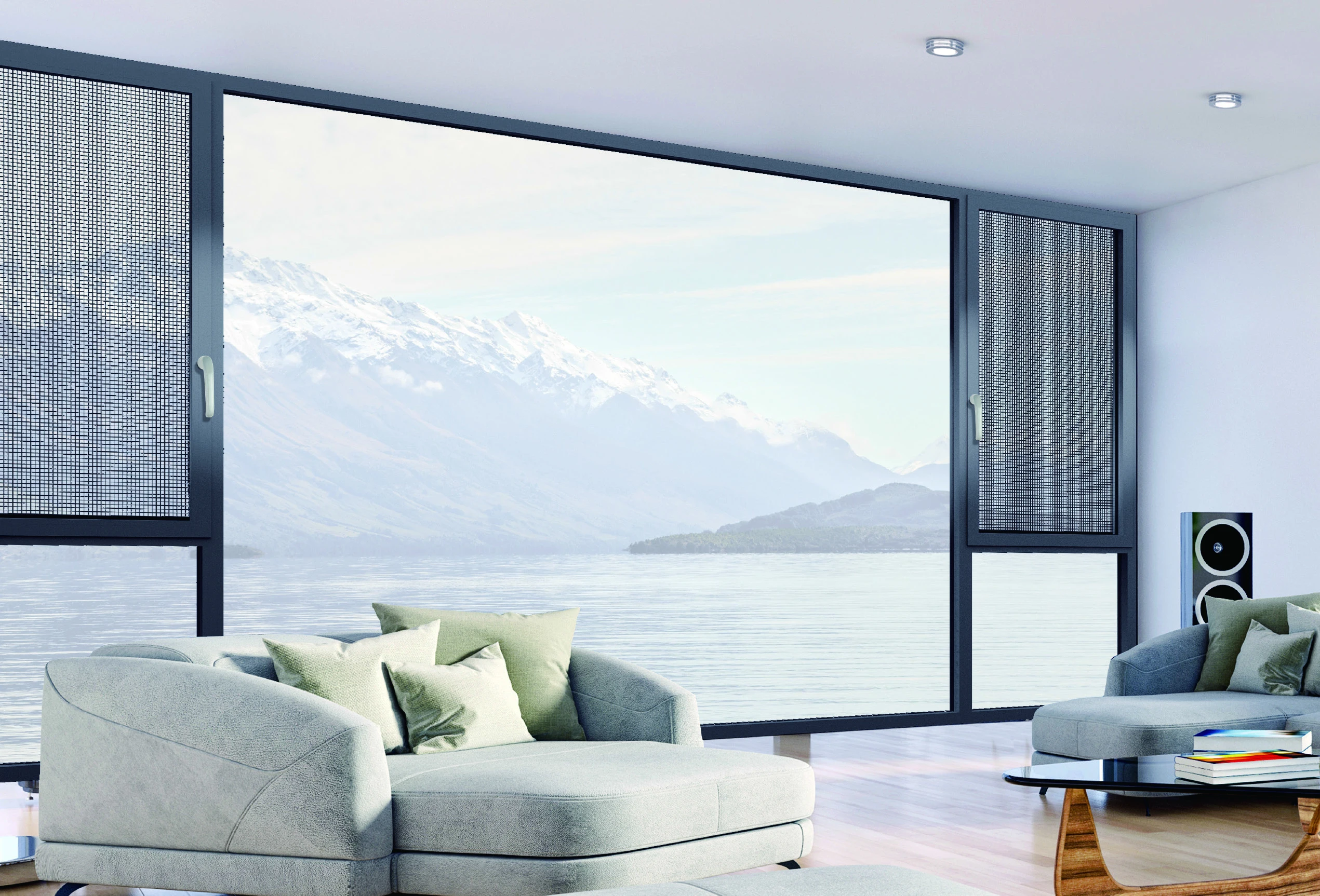 Modern Bi-Fold Doors Energy Inward Open Thermal Break Profile Folding ...