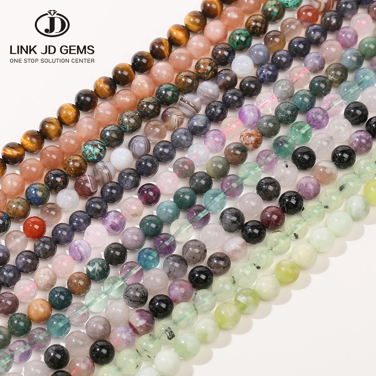 JD JGEMS Various Natural Stone Beads for Jewelry Making Bulk Wholesale ...