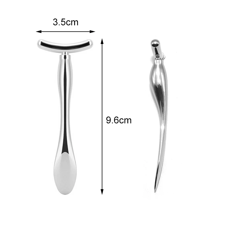 Korean Beauty Metal Face Cream Cosmetic Massage Spoon Stick Face Lift Essence Push Massager ...