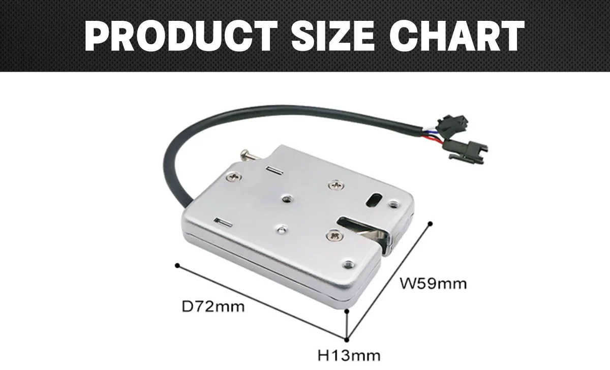 Kerong 12v Smart Solenoid Latch Hidden Electric Delivery Cabinet Lock ...