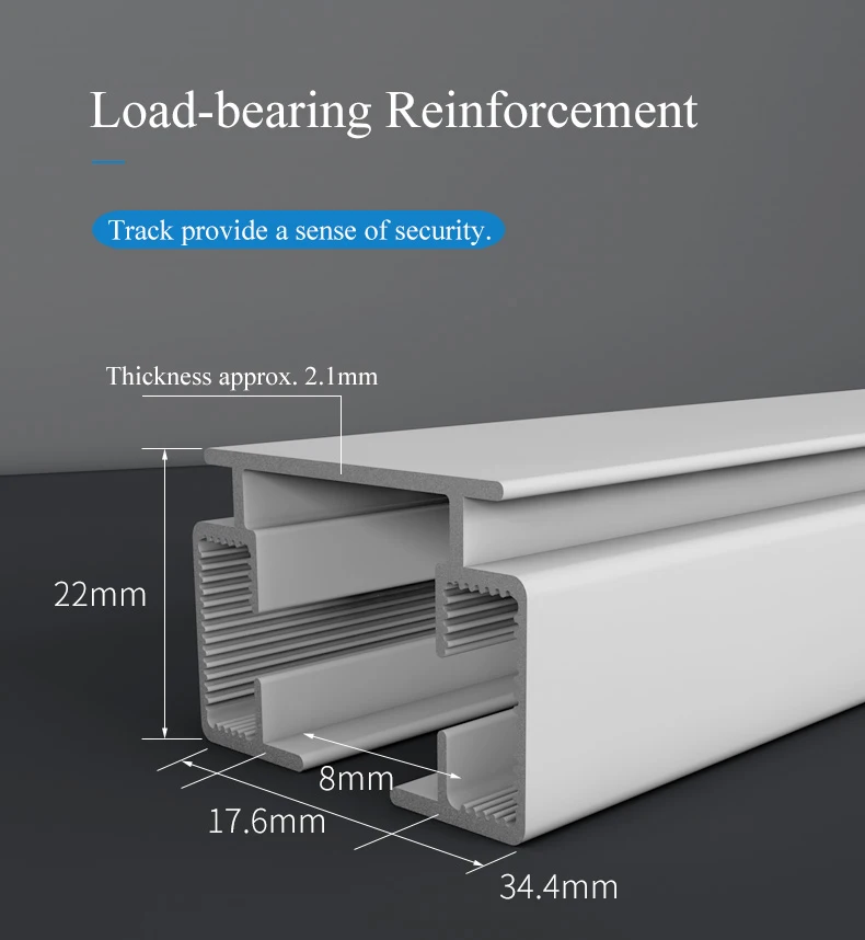 Intelligent Home Electric Motorized Curtain Track System Smart Remote ...