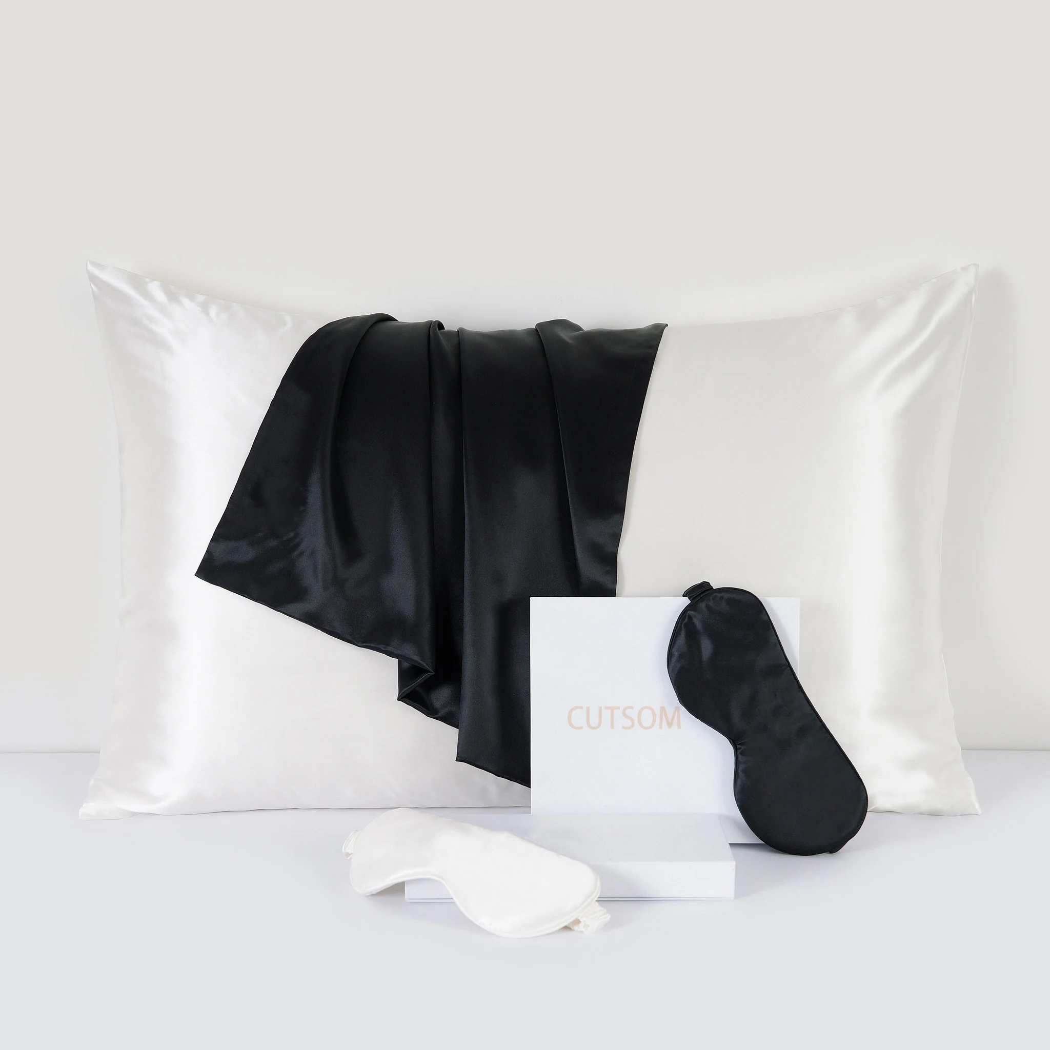 Custom 100 Mulberry Silk Pillow Case Protector Breathable Standard Size For Sleeping And Home