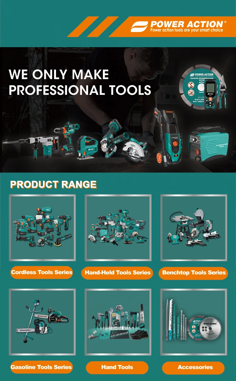 Power Action DC20V Cordless Electric Garden Tool Chain Saw