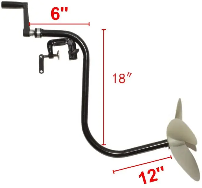 Hand Crank Propeller Motor for Inflatable Boat & Trolling