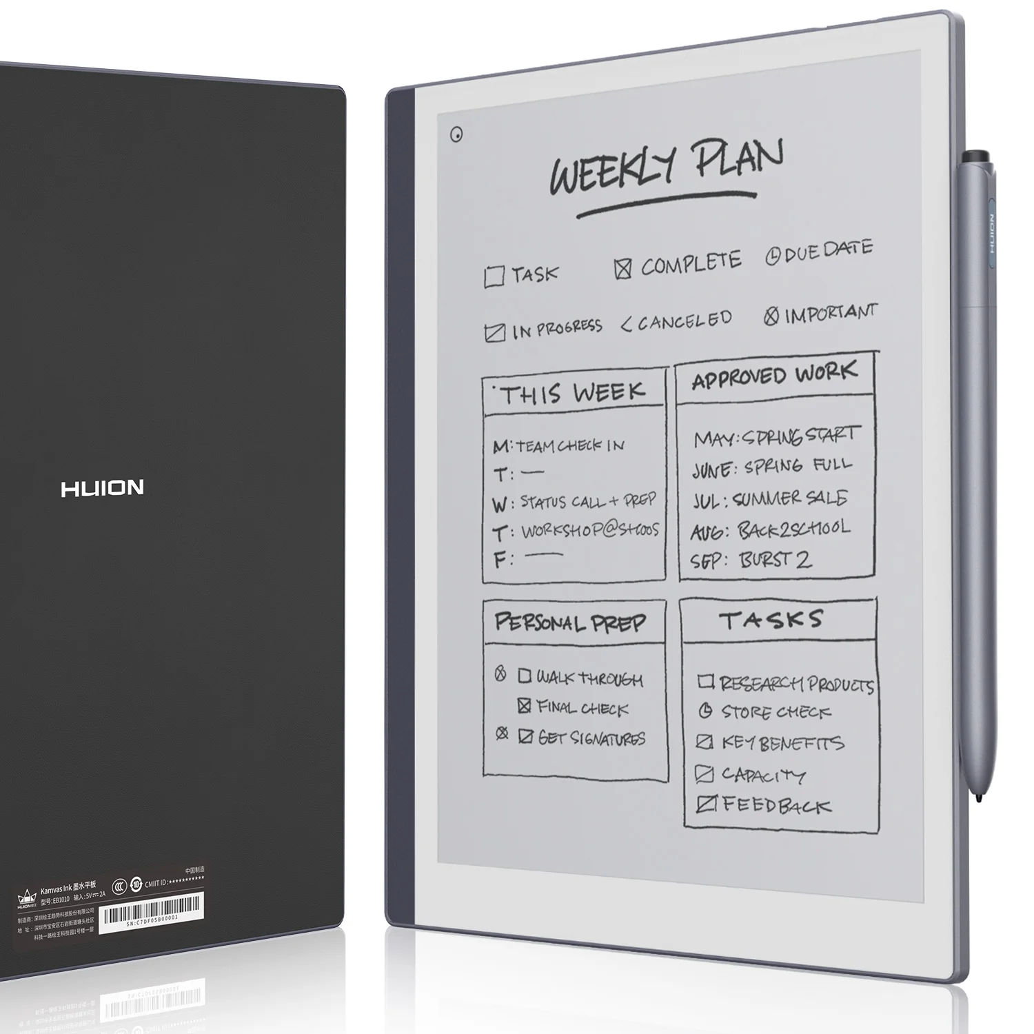 huion ink e-reader 10.3 inch e-ink writing tablet 4GB+64GB e-paper ...