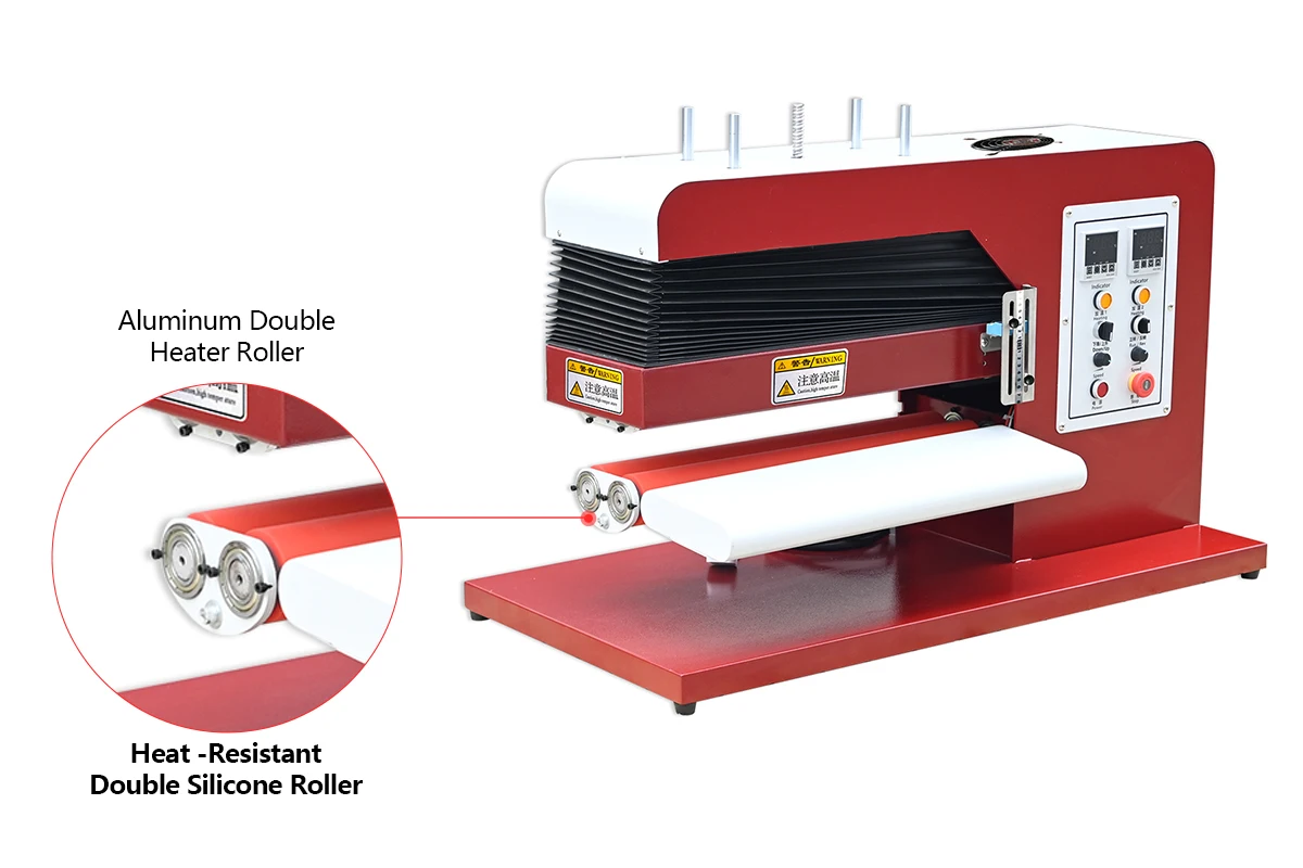 360 Degree Rotary 60cm Silicone Roller Heat Transfer High Speed DTF ...