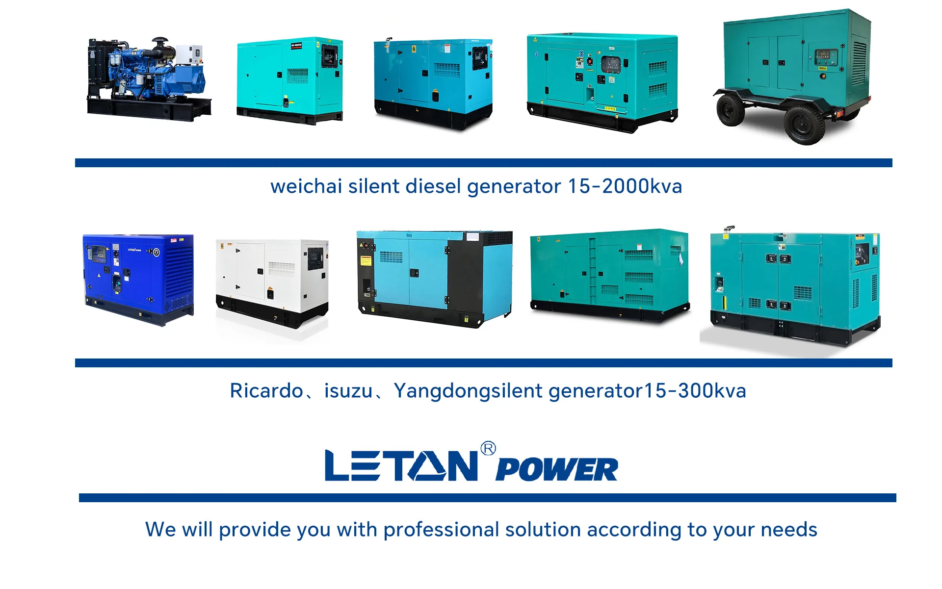 LETON Power Intelligent Silent Diesel Generators 20kw-25kw