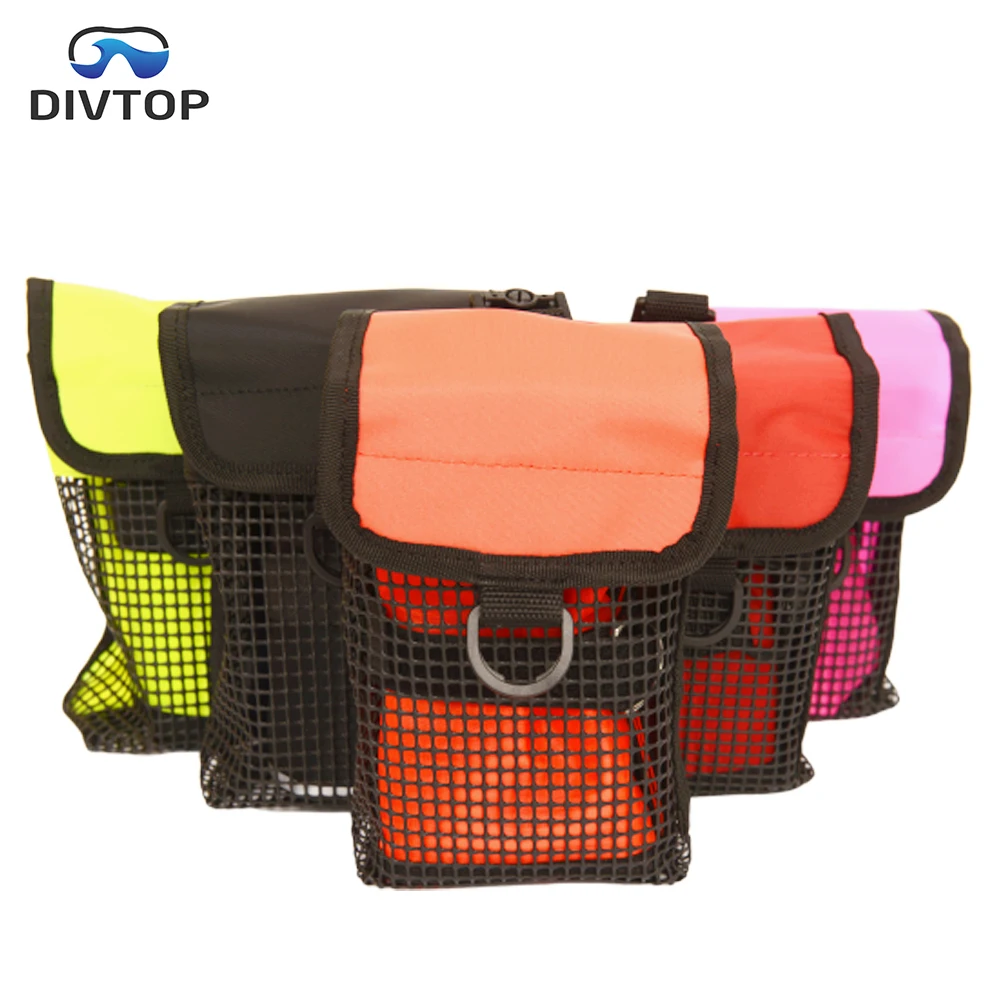Heavy Duty Dive Finger Spool Reel Smb Safety Marker Buoy Mesh Gear Bag ...