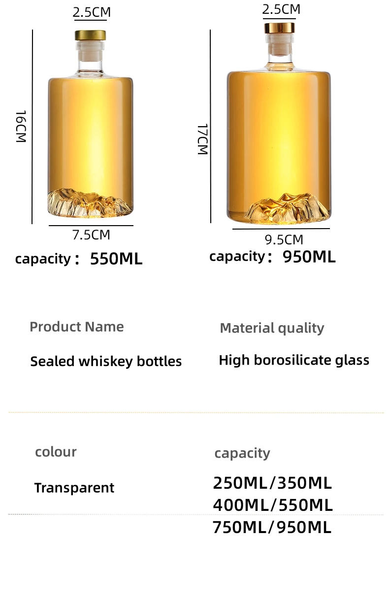 Custom Logo Glass Bottles for Unique Spirits - JIATENG